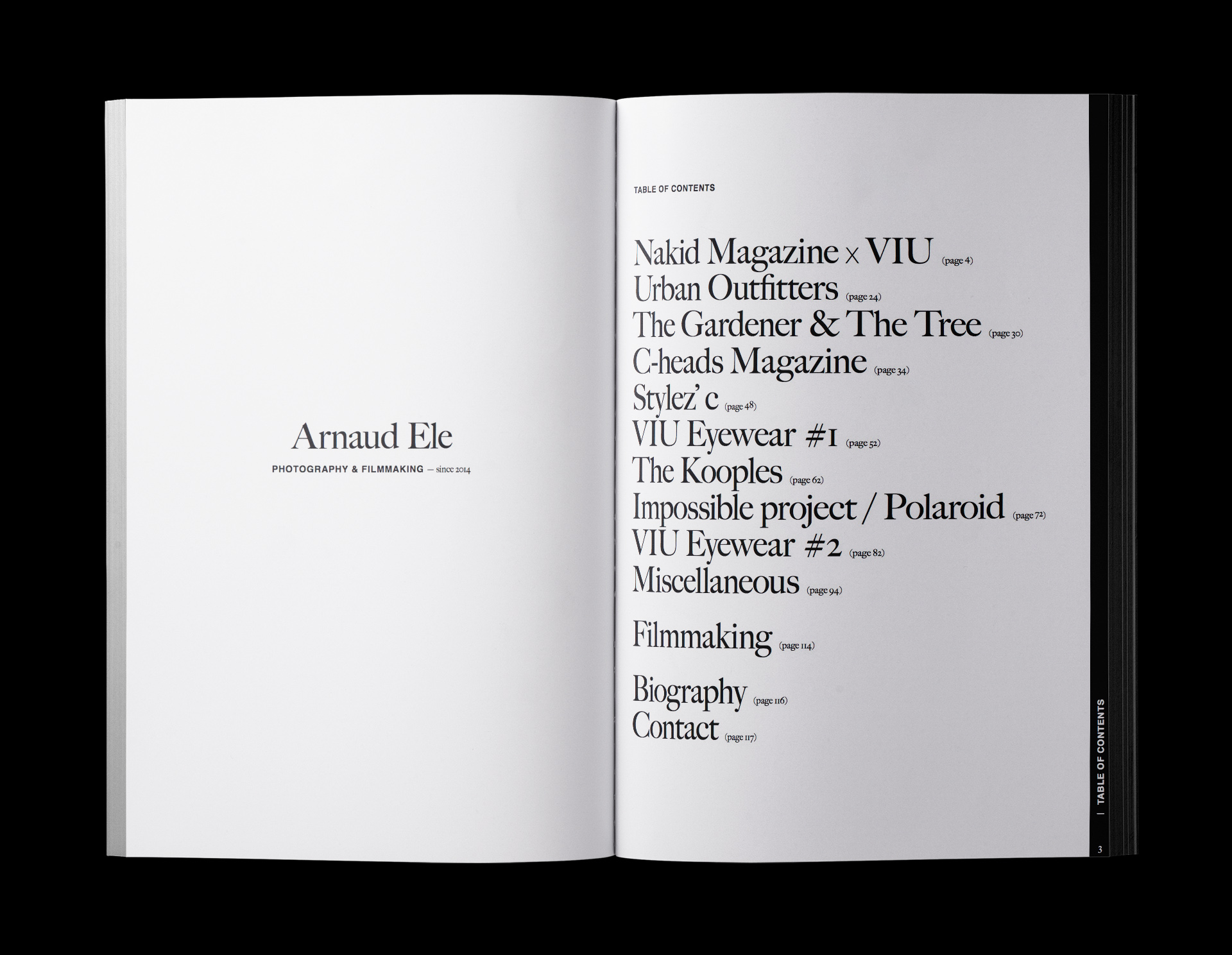 Design & Art direction — Arnaud Ele