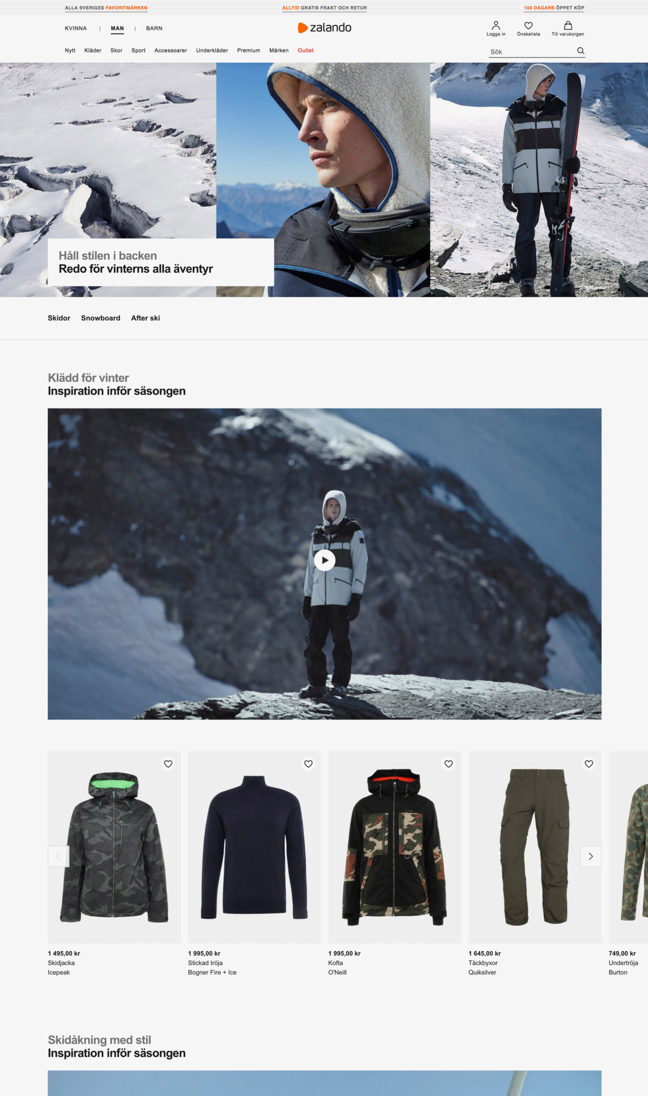 Design & Art direction — Zalando Winter Sport Campaign AW18/19